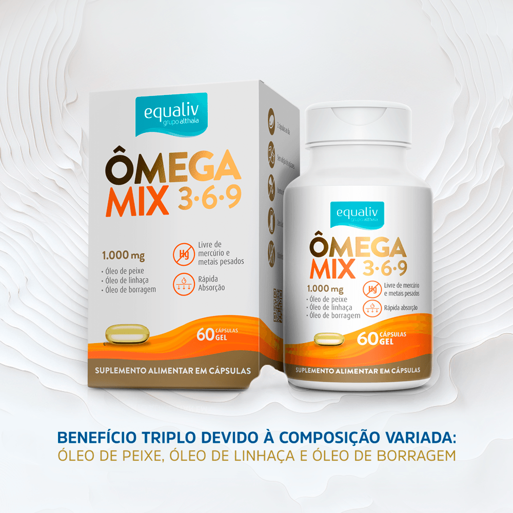 Ômega Mix 3-6-9 Equaliv 60Cap - Divina Terra